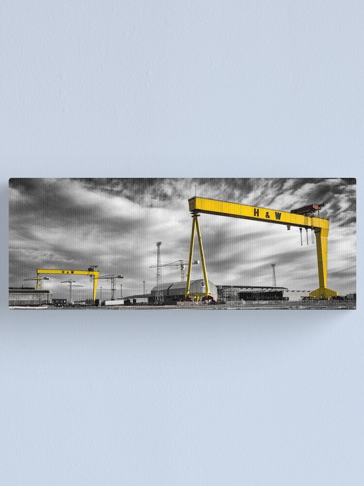 "Belfast Shipyard 2" Canvas Print for Sale by nrbphotography | Redbubble