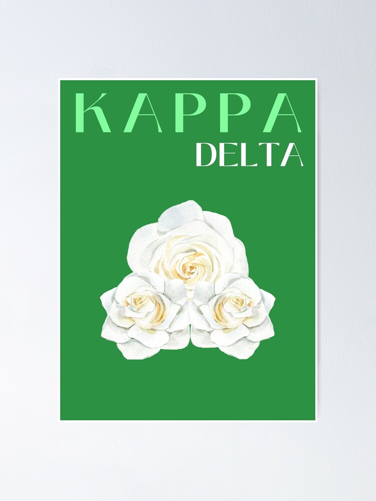 "KAPPA DELTA" Poster for Sale by kluck3 | Redbubble