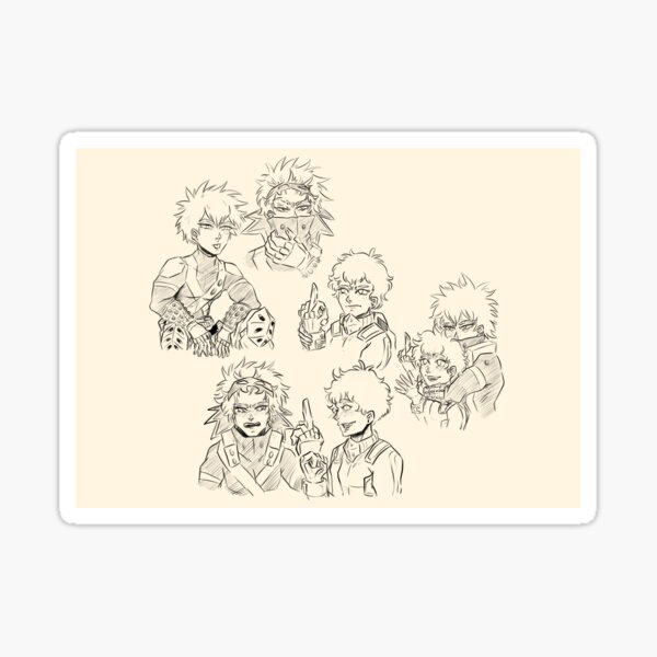 "BKDK Sketches " Sticker for Sale by DisjointedArt | Redbubble