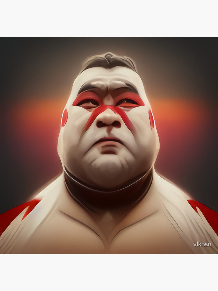 "sumo wrestler" Sticker for Sale by vlknsn | Redbubble