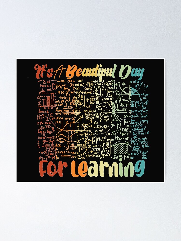"It's a Beautiful Day For Learning Retro Teacher" Poster for Sale by ...