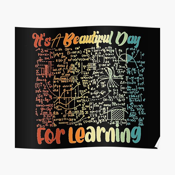 "It's a Beautiful Day For Learning Retro Teacher" Poster for Sale by ...