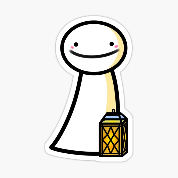 "Dream blob with a lantern" Sticker for Sale by Vixydraws | Redbubble