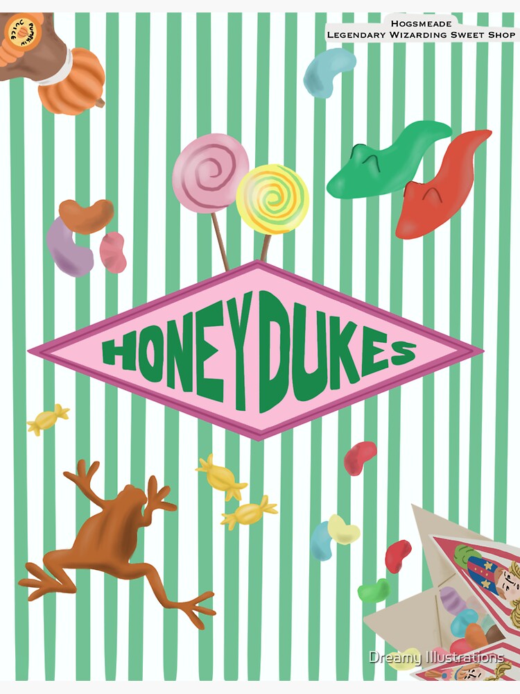 "Honeydukes" Sticker for Sale by doodlewithnaomi | Redbubble