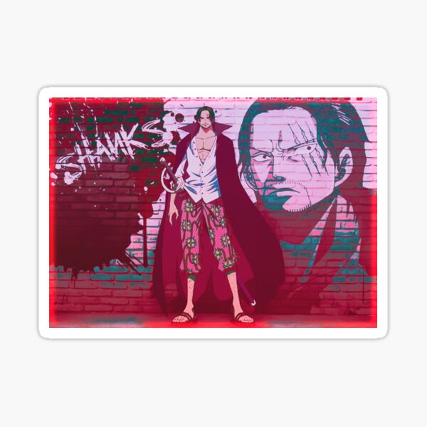 "Shanks - one piece" Sticker for Sale by MohamedATouil | Redbubble