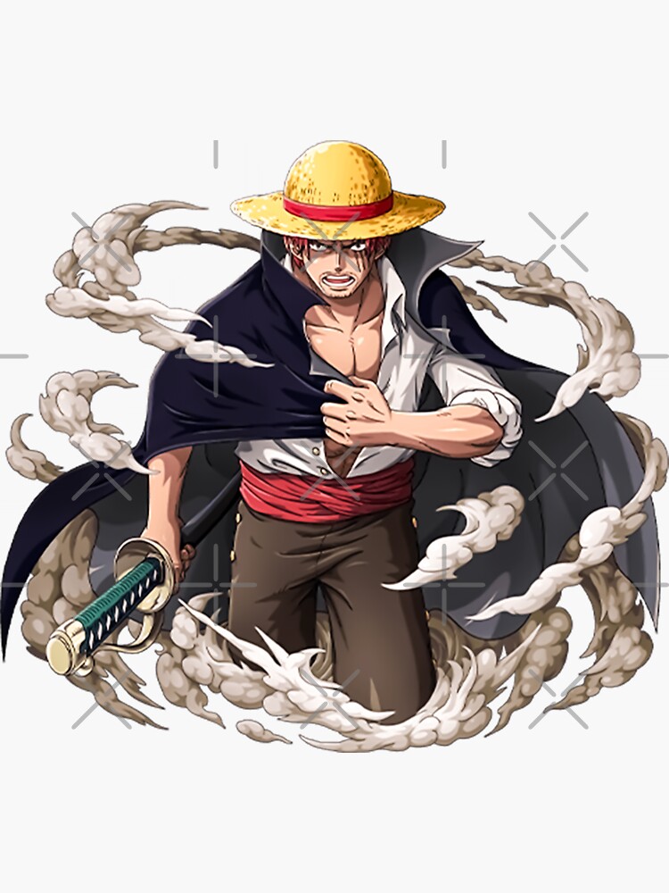 "Shanks - one piece" Sticker for Sale by MohamedATouil | Redbubble