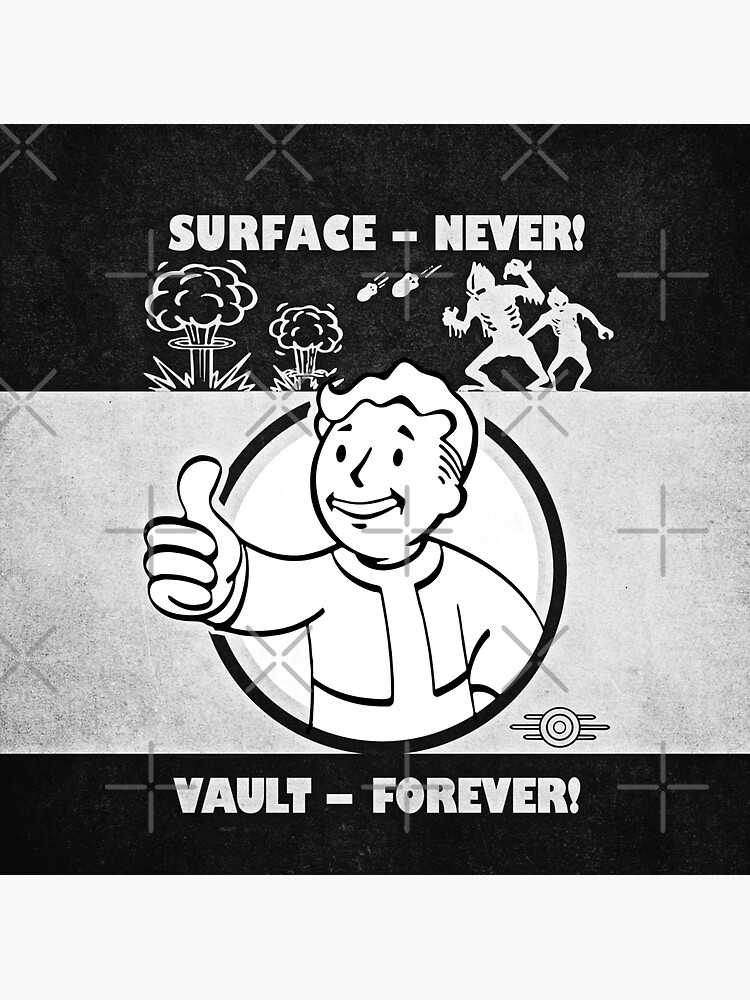 "BW Fallout 4 Boy Poster 1/14 ┃Surface Never, Vault Forever┃ Vault-Tec ...