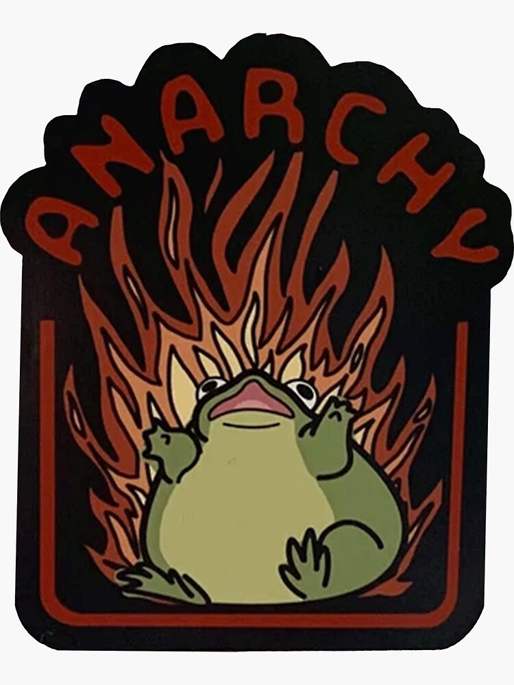 "Anarchy Frog" Sticker for Sale by AADILIYACHI | Redbubble