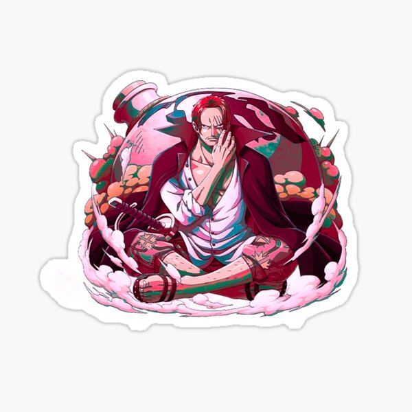 "Shanks - one piece" Sticker for Sale by MohamedATouil | Redbubble