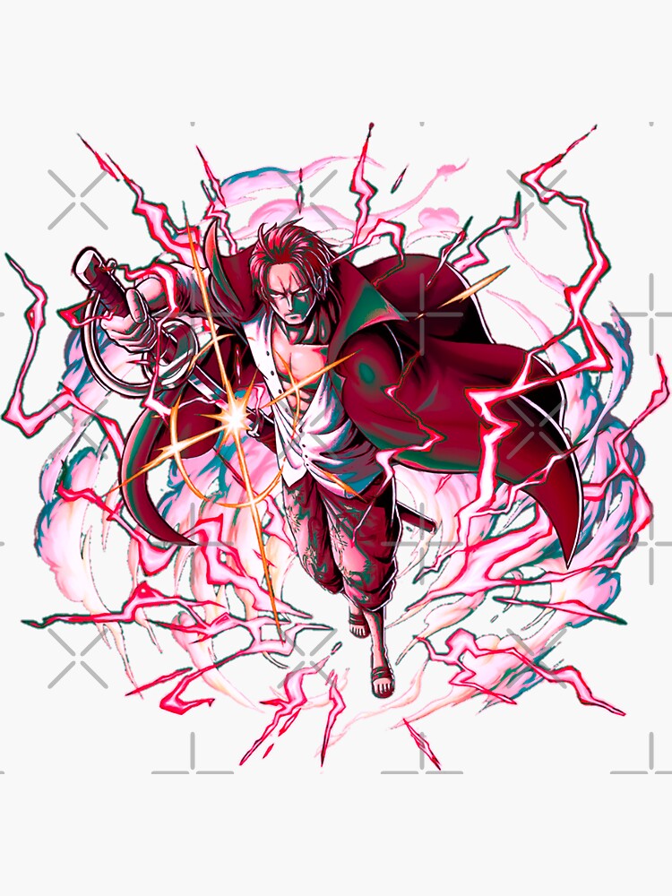 "Shanks - one piece" Sticker for Sale by MohamedATouil | Redbubble