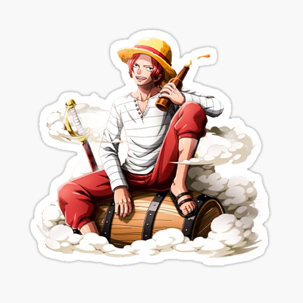 "Shanks - one piece" Sticker for Sale by MohamedATouil | Redbubble