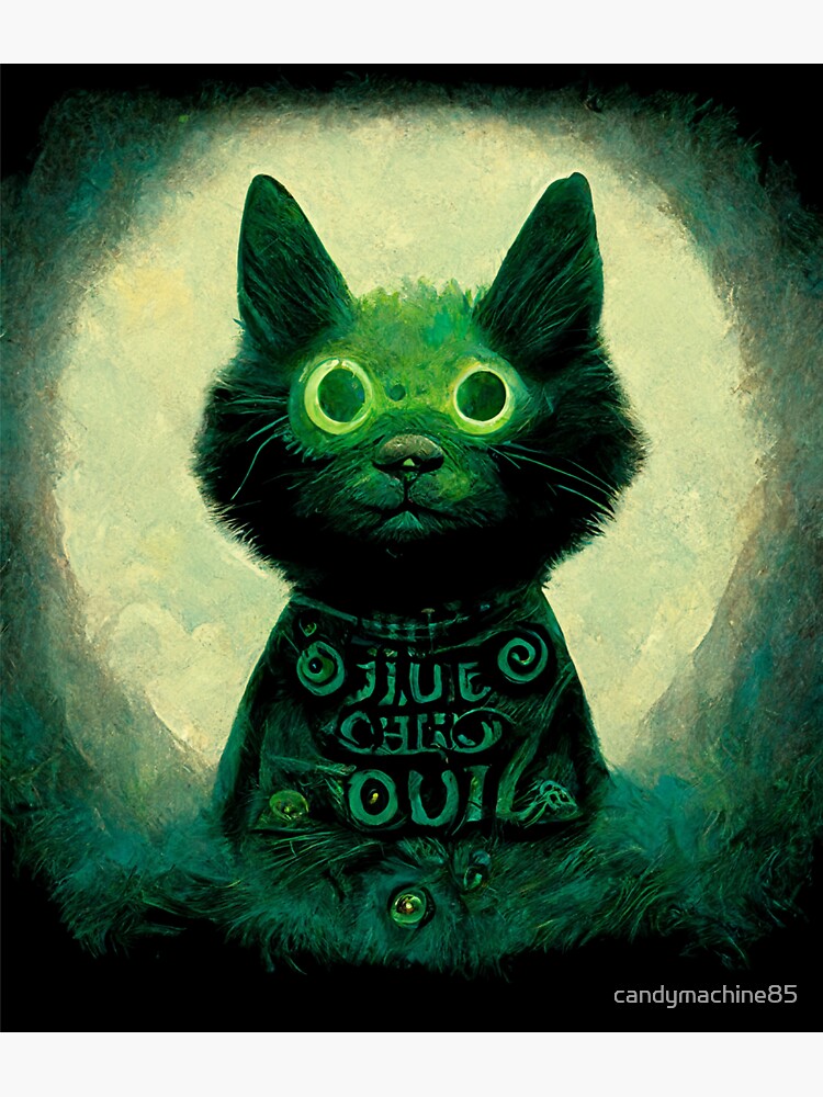 "ouija cat" Sticker for Sale by candymachine85 | Redbubble