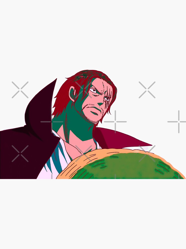 "Shanks - one piece" Sticker for Sale by MohamedATouil | Redbubble