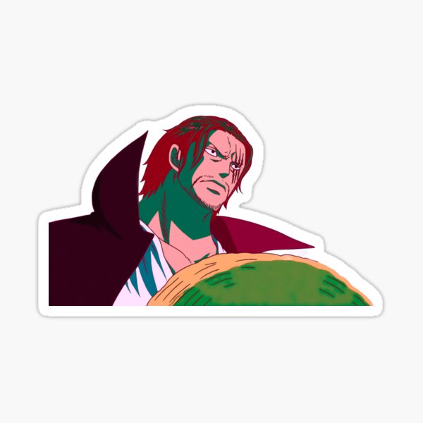"Shanks - one piece" Sticker for Sale by MohamedATouil | Redbubble