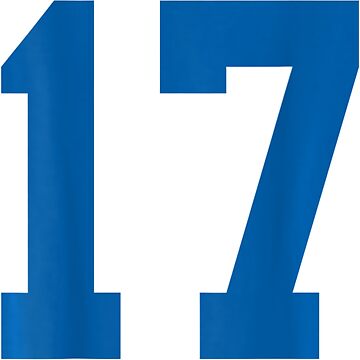 "Baseball Number 17 17 On Back Player Men Women Kids" Sticker for Sale ...