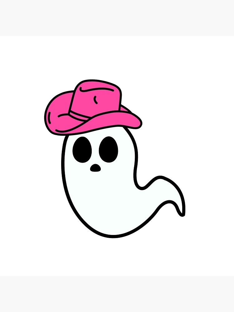 "Halloween Cowboy Hat Ghost" Poster for Sale by ladeyviolet | Redbubble