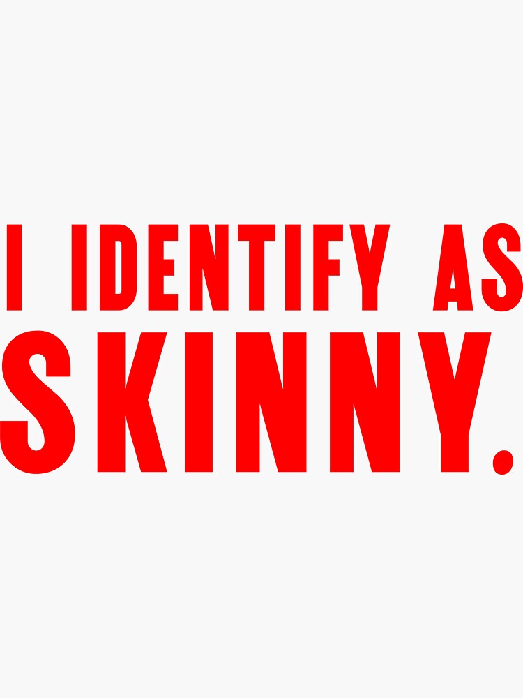 "Nikocado Avocado Merch I Identify As Skinny" Sticker for Sale by ...