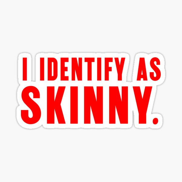 "Nikocado Avocado Merch I Identify As Skinny" Sticker for Sale by ...