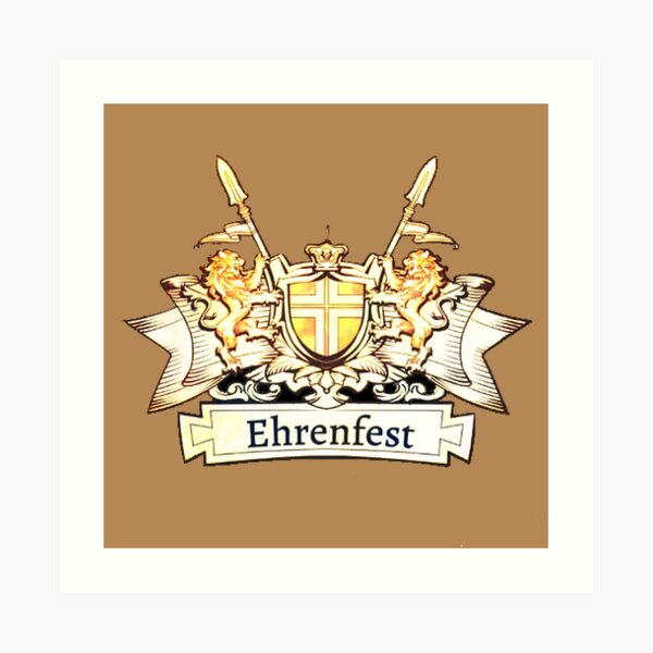 "Ascendance of a bookworm Ehrenfest crest logo" Art Print for Sale by ...