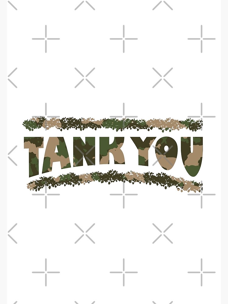 "Tank You Thank You " Poster for Sale by Holyhands | Redbubble