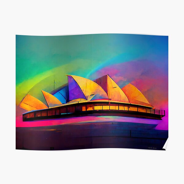 "The Sydney Opera house" Poster for Sale by Liz4paris | Redbubble
