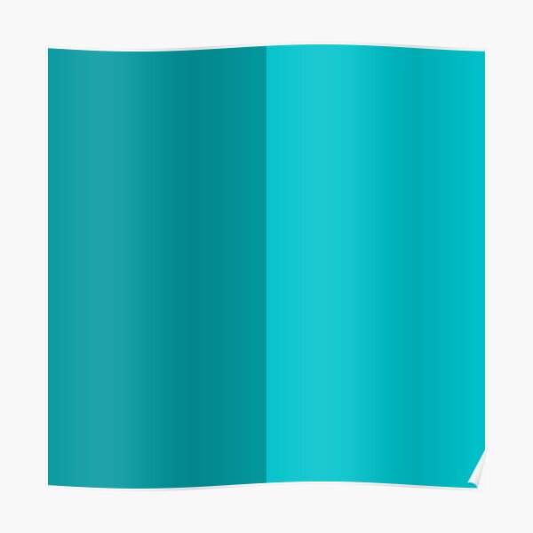 Póster «Tonos de bloques de líneas de rayas azul verde azulado» de ...