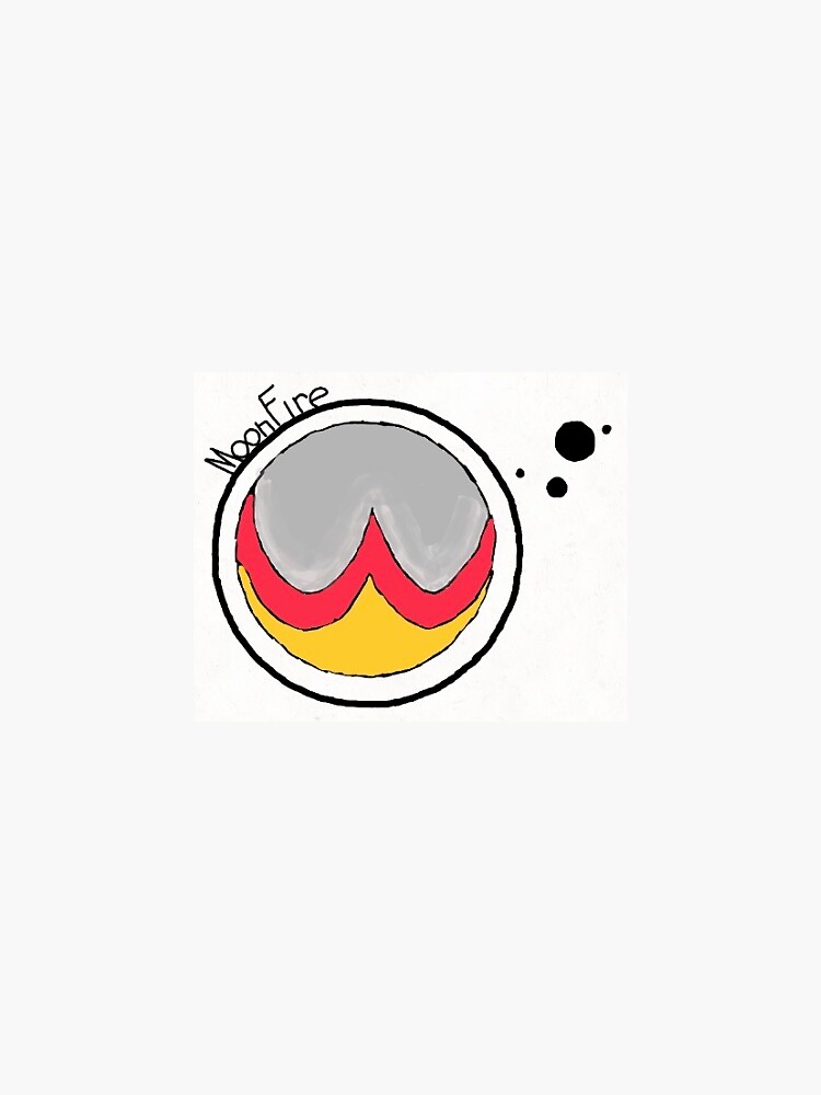 "MoonFire logo ver.2" Sticker for Sale by M00nFire | Redbubble