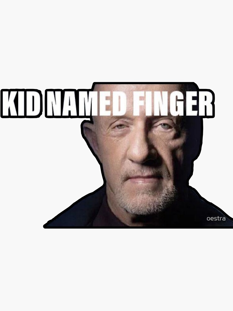 "Kid Named Finger" Sticker for Sale by oestra | Redbubble