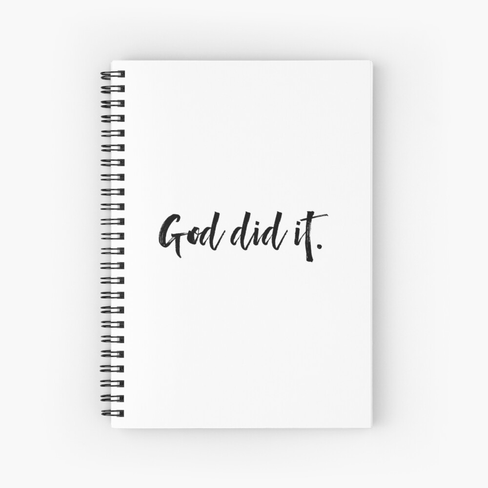 "God did it" Sticker for Sale by elihendricks | Redbubble
