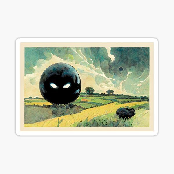 "Ominous Black Orb" Sticker for Sale by ohwoebe | Redbubble