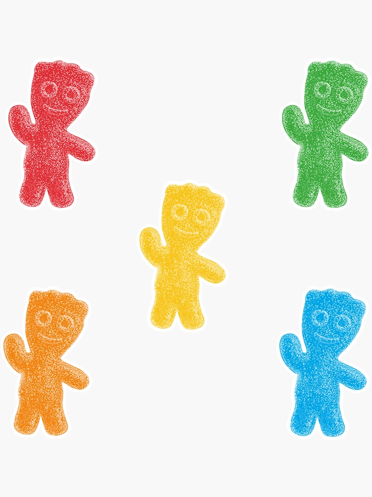 "Sour Patch Kids Pack Of 5 " Sticker for Sale by ElliePhillip | Redbubble