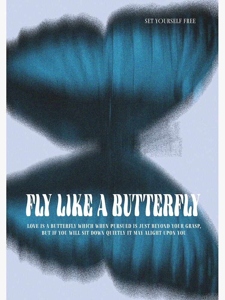 "Fly Like a Butterfly" Sticker for Sale by Videmika | Redbubble