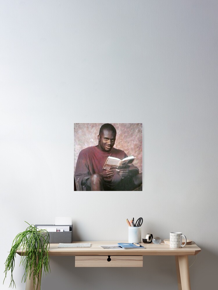 "Shaq Reading Meme" Poster for Sale by Psyche-Lab | Redbubble