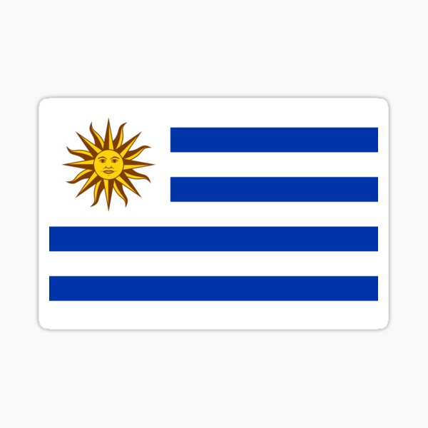 "uruguay flag" Sticker for Sale by Juditart1 | Redbubble