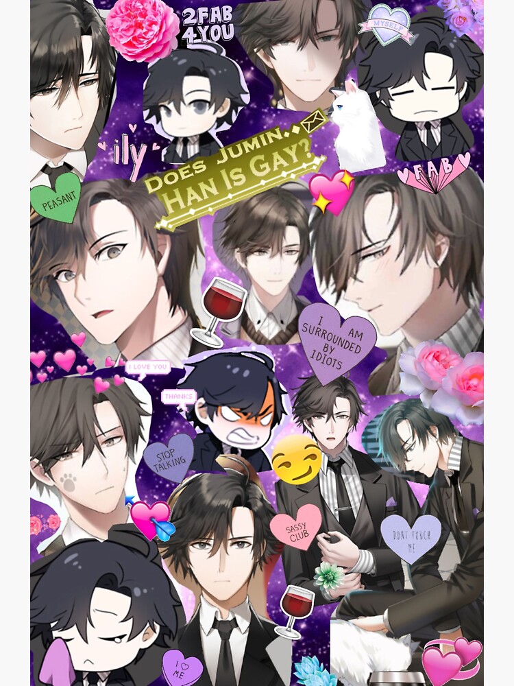 "Mystic Messenger-Jumin Han" Sticker for Sale by SmolYoonbum | Redbubble