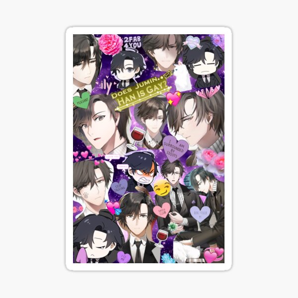"Mystic Messenger-Jumin Han" Sticker for Sale by SmolYoonbum | Redbubble