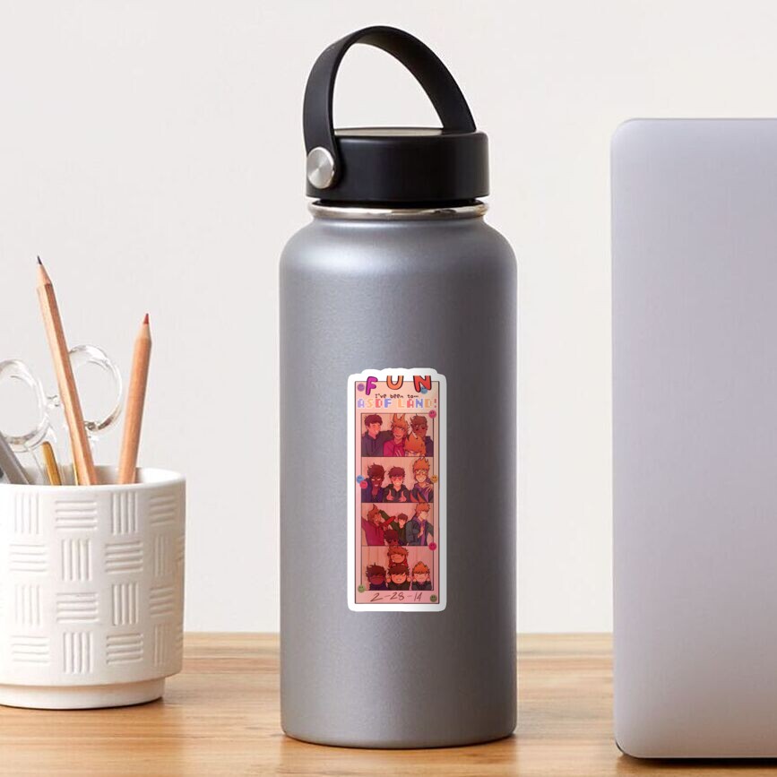 "Eddsworld ASDF land" Sticker for Sale by Peachpoppp | Redbubble