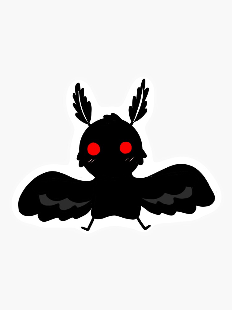 "Cartoon Mothman " Sticker for Sale by Maggie1201 | Redbubble