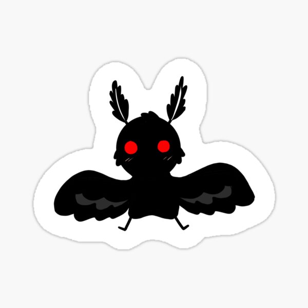 "Cartoon Mothman " Sticker for Sale by Maggie1201 | Redbubble