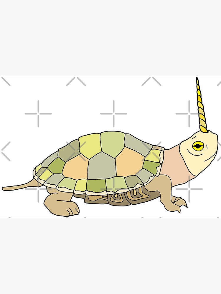 "Unicorn Turtle" Poster by notsniwart | Redbubble