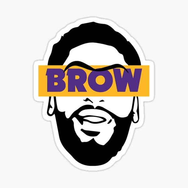 "Anthony Davis - The BROW " Sticker for Sale by JAMESGERALD | Redbubble