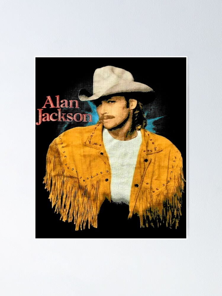 "Vintage Rare 1993 Alan Jackson Black Men " Poster for Sale by ...