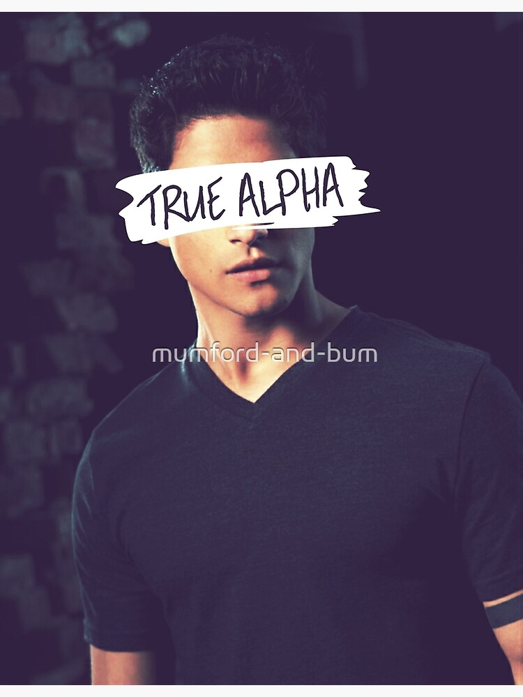 "Scott McCall | True Alpha" Poster for Sale by mumford-and-bum | Redbubble