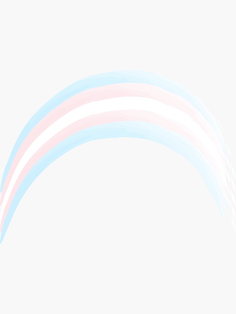 Pastel Trans Pride Flag Sticker For Sale By Jskjdfk Redbubble