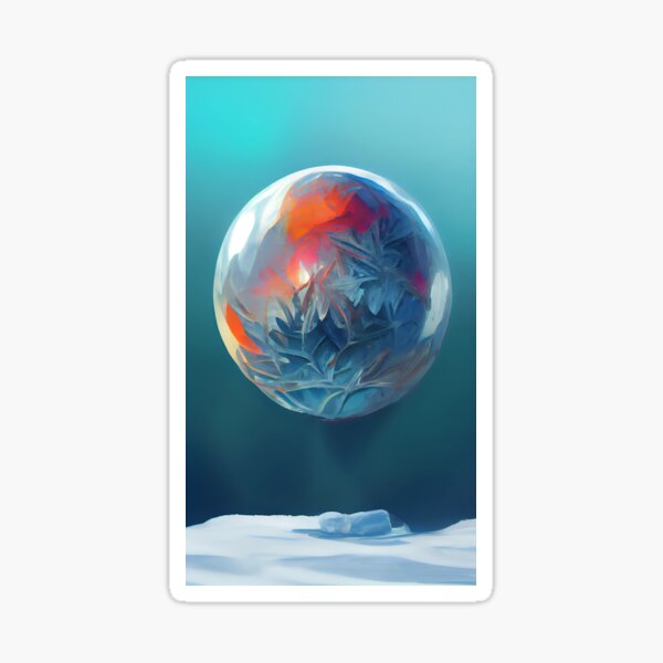 "Orb of Fire and Ice" Sticker for Sale by TheAzureMage | Redbubble