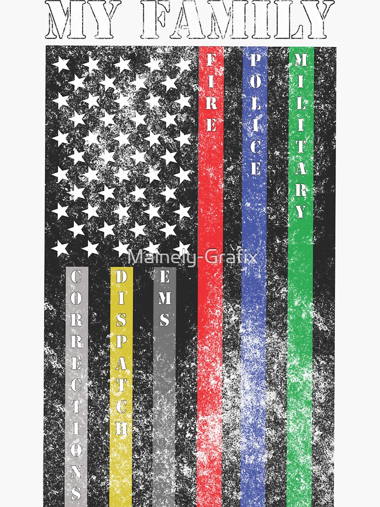 "My Family, Support Services Flag" Sticker for Sale by DBA-Dezines ...