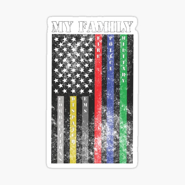"My Family, Support Services Flag" Sticker for Sale by DBA-Dezines ...