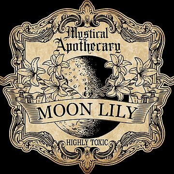 "Moon Lily Potion Label" Sticker for Sale by RavenWake | Redbubble