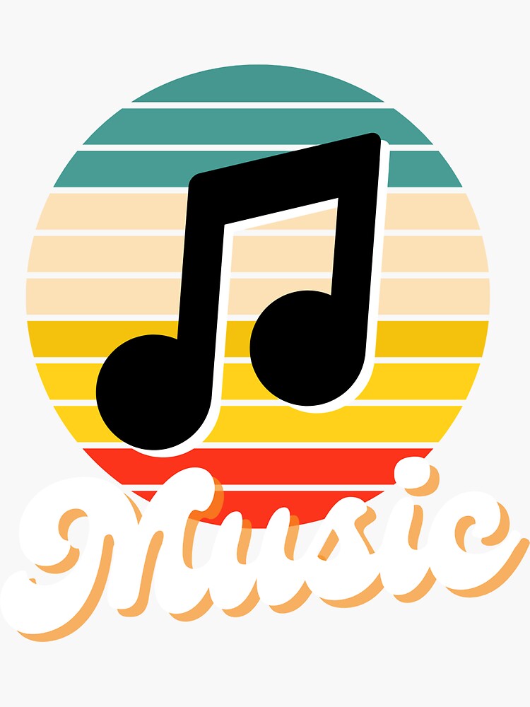 "Eighth Note " Sticker for Sale by AweSound | Redbubble