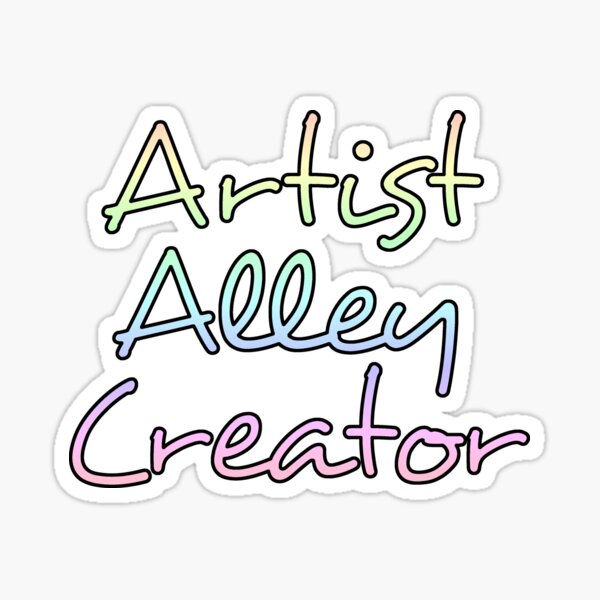 "Artist Alley Creator" Sticker by NicholiCosplay | Redbubble